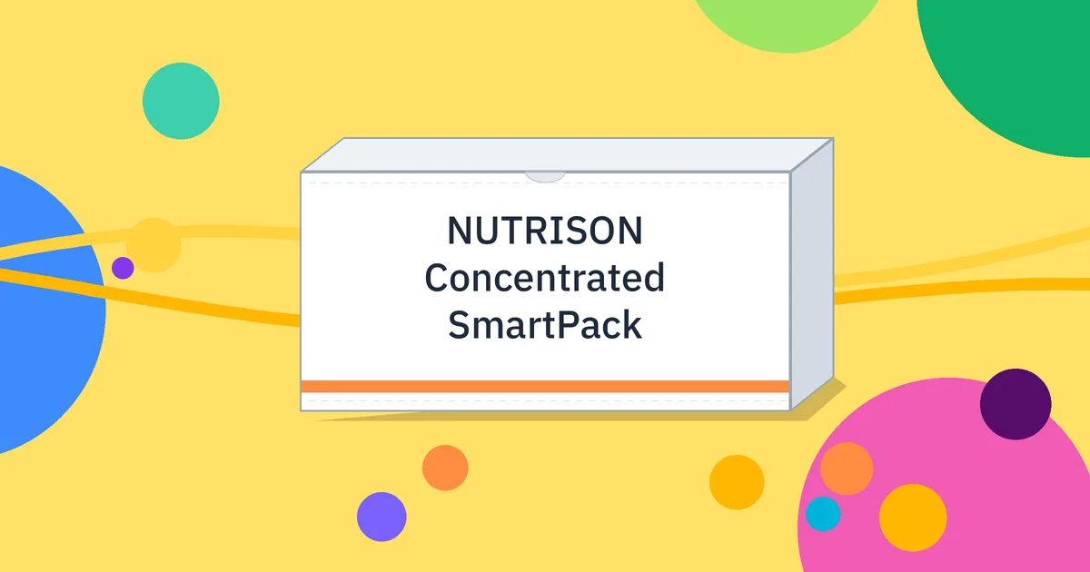 Symbolbild: Packung mit der Aufschrift NUTRISON Concentrated SmartPack (PZN 14132426) – Verfügbarkeit und Bezug in Apotheken in Frankfurt am Main
