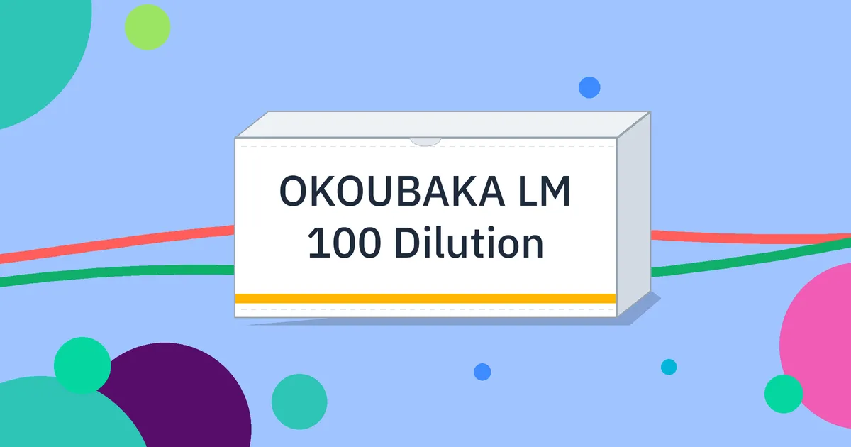 Symbolbild: Packung mit der Aufschrift OKOUBAKA LM 100 Dilution (PZN 12971045) – Verfügbarkeit und Bezug in Apotheken in Frankfurt am Main