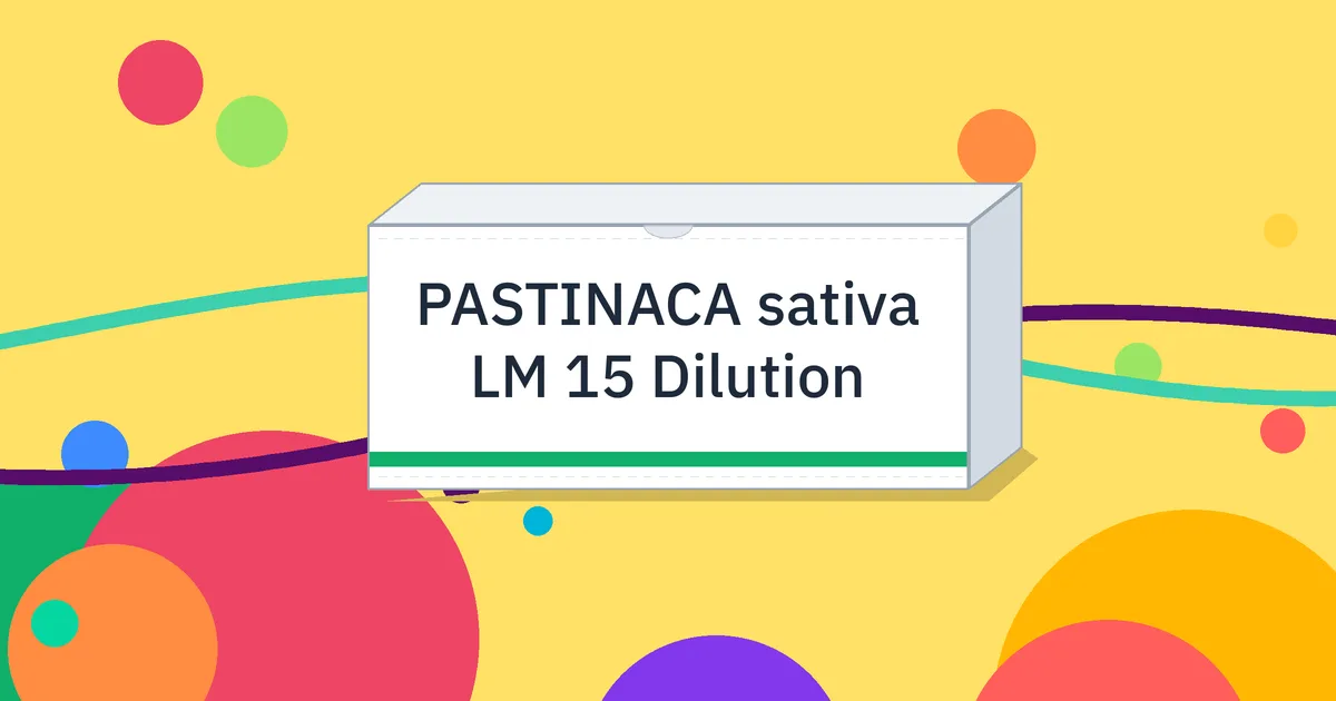Symbolbild: Packung mit der Aufschrift PASTINACA sativa LM 15 Dilution (PZN 13632345) – Verfügbarkeit und Bezug in Apotheken in Frankfurt am Main
