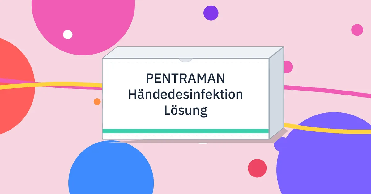 Symbolbild: Packung mit der Aufschrift PENTRAMAN Händedesinfektion Lösung (PZN 14005573) – Verfügbarkeit und Bezug in Apotheken in Frankfurt am Main
