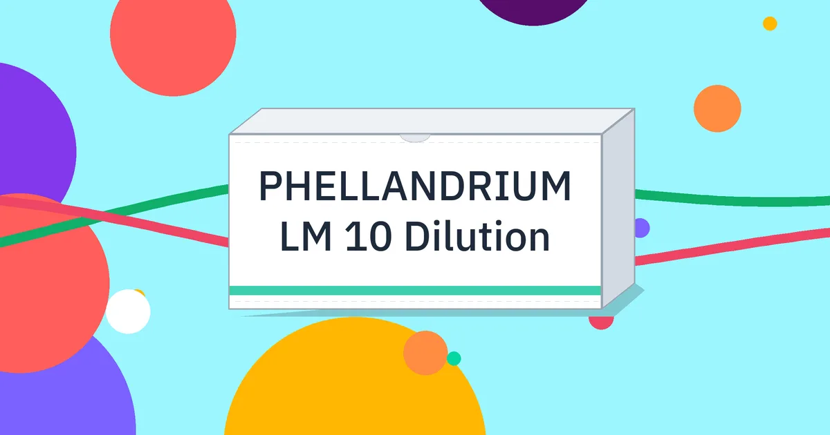 Symbolbild: Packung mit der Aufschrift PHELLANDRIUM LM 10 Dilution (PZN 13637383) – Verfügbarkeit und Bezug in Apotheken in Frankfurt am Main