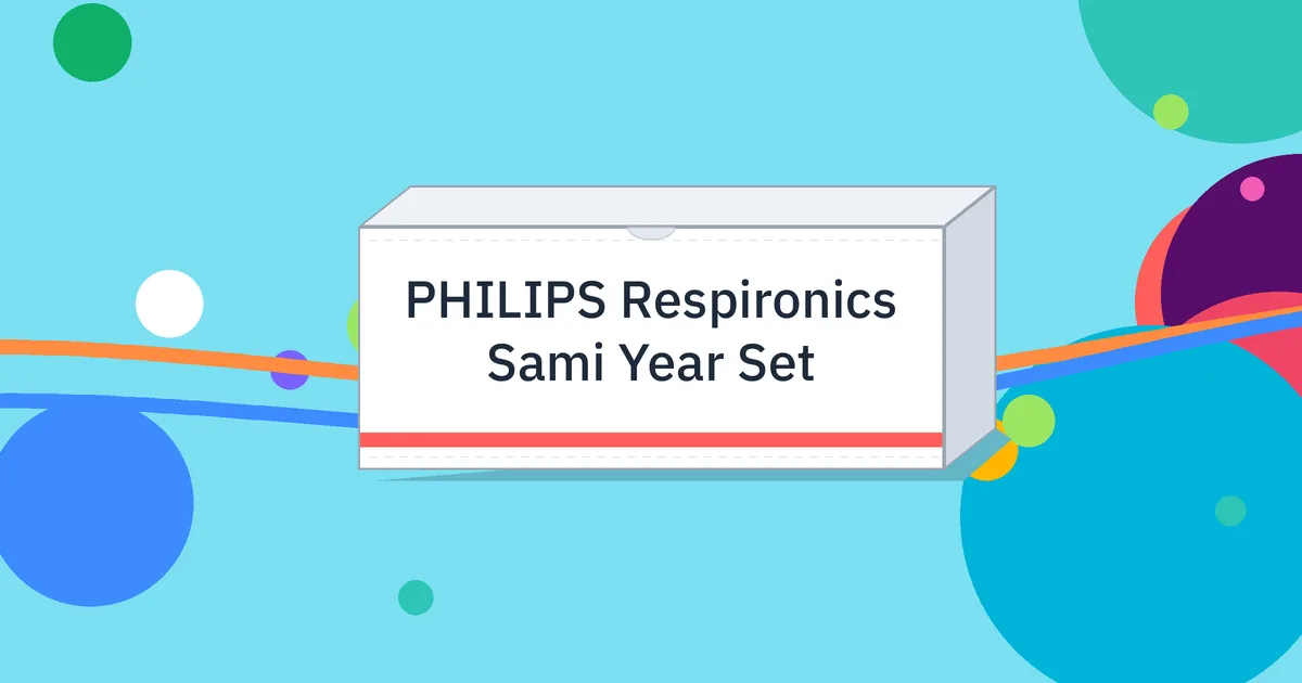 Symbolbild: Packung mit der Aufschrift PHILIPS Respironics Sami Year Set (PZN 01292039) – Verfügbarkeit und Bezug in Apotheken in Frankfurt am Main