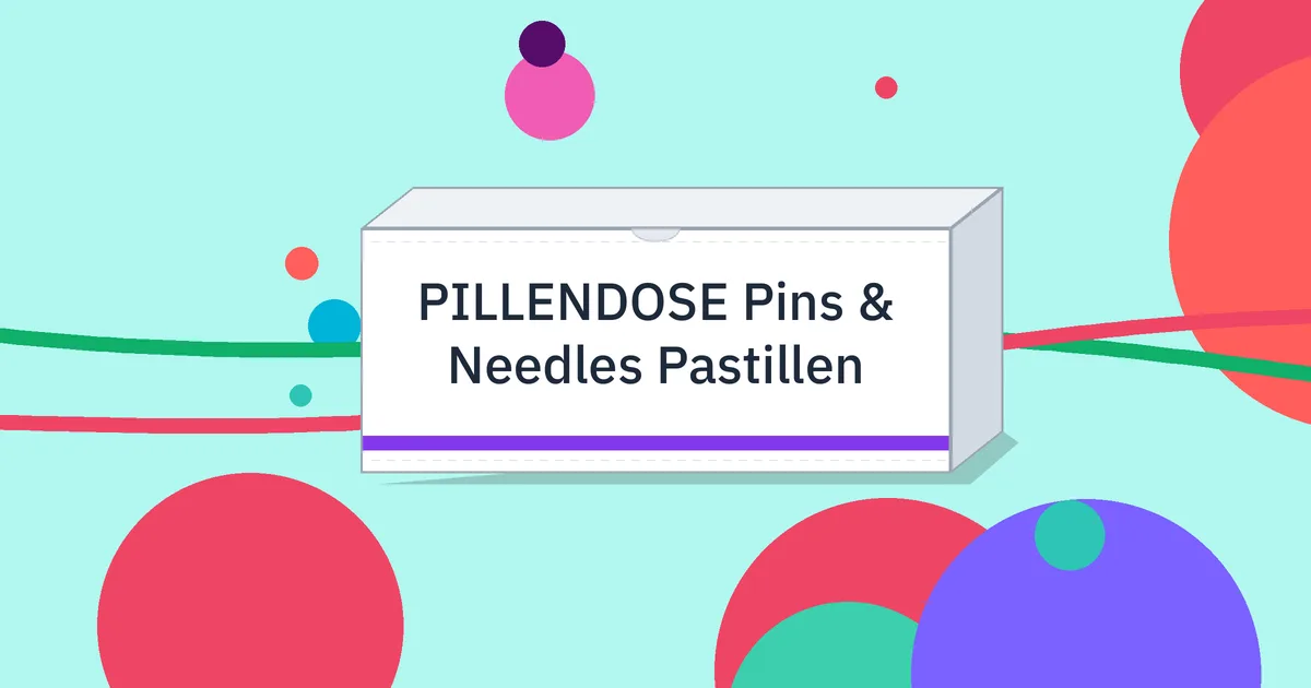 Symbolbild: Packung mit der Aufschrift PILLENDOSE Pins & Needles Pastillen (PZN 17638215) – Verfügbarkeit und Bezug in Apotheken in Frankfurt am Main