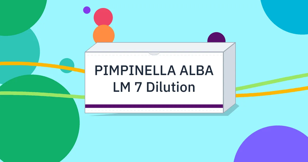 Symbolbild: Packung mit der Aufschrift PIMPINELLA ALBA LM 7 Dilution (PZN 13643834) – Verfügbarkeit und Bezug in Apotheken in Frankfurt am Main