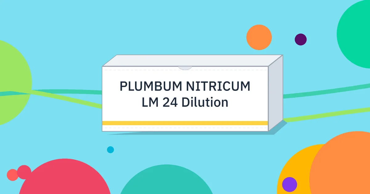 Symbolbild: Packung mit der Aufschrift PLUMBUM NITRICUM LM 24 Dilution (PZN 13042170) – Verfügbarkeit und Bezug in Apotheken in Frankfurt am Main