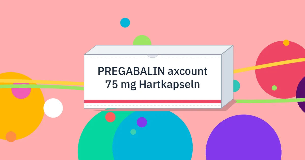 Symbolbild: Packung mit der Aufschrift PREGABALIN axcount 75 mg Hartkapseln (PZN 16360574) – Verfügbarkeit und Bezug in Apotheken in Frankfurt am Main