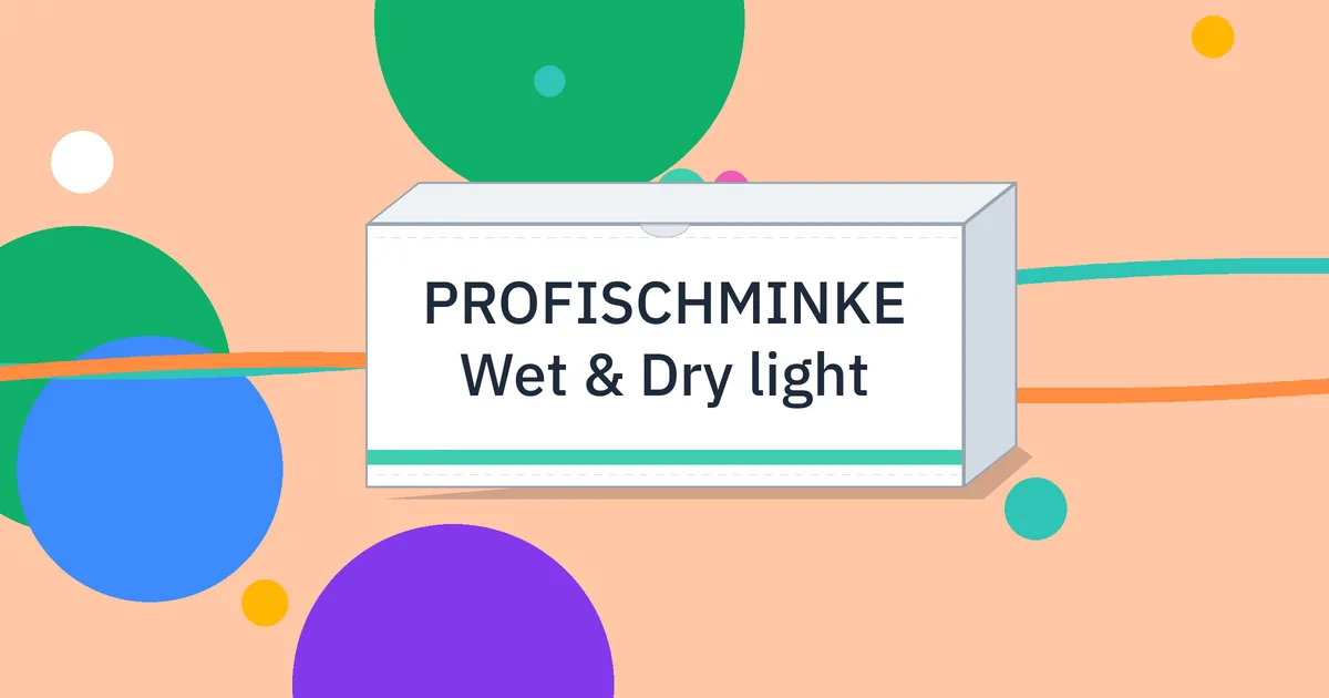 Symbolbild: Packung mit der Aufschrift PROFISCHMINKE Wet & Dry light (PZN 08612470) – Verfügbarkeit und Bezug in Apotheken in Frankfurt am Main
