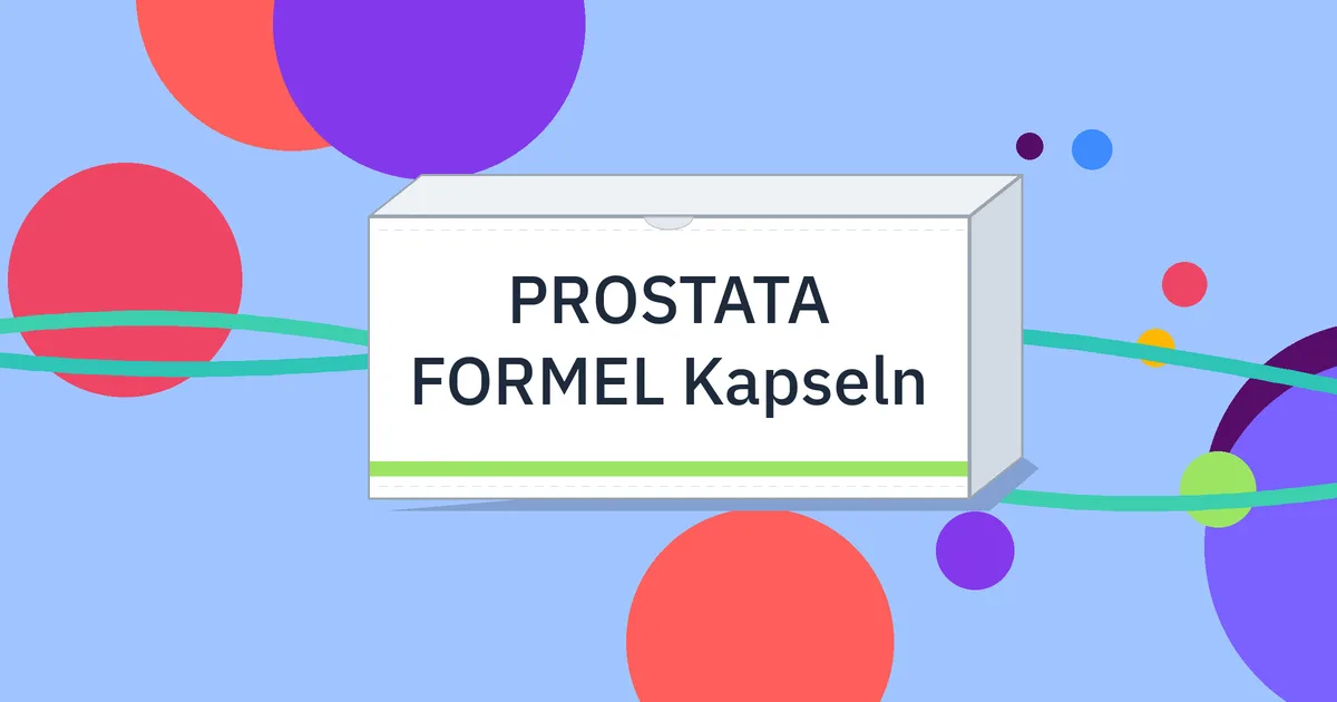 Symbolbild: Packung mit der Aufschrift PROSTATA FORMEL Kapseln (PZN 16930669) – Verfügbarkeit und Bezug in Apotheken in Frankfurt am Main