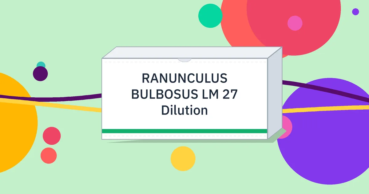 Symbolbild: Packung mit der Aufschrift RANUNCULUS BULBOSUS LM 27 Dilution (PZN 13046386) – Verfügbarkeit und Bezug in Apotheken in Frankfurt am Main