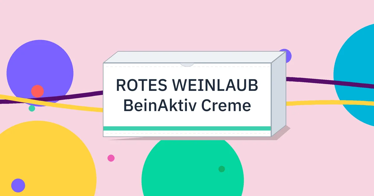 Symbolbild: Packung mit der Aufschrift ROTES WEINLAUB BeinAktiv Creme (PZN 04709267) – Verfügbarkeit und Bezug in Apotheken in Frankfurt am Main