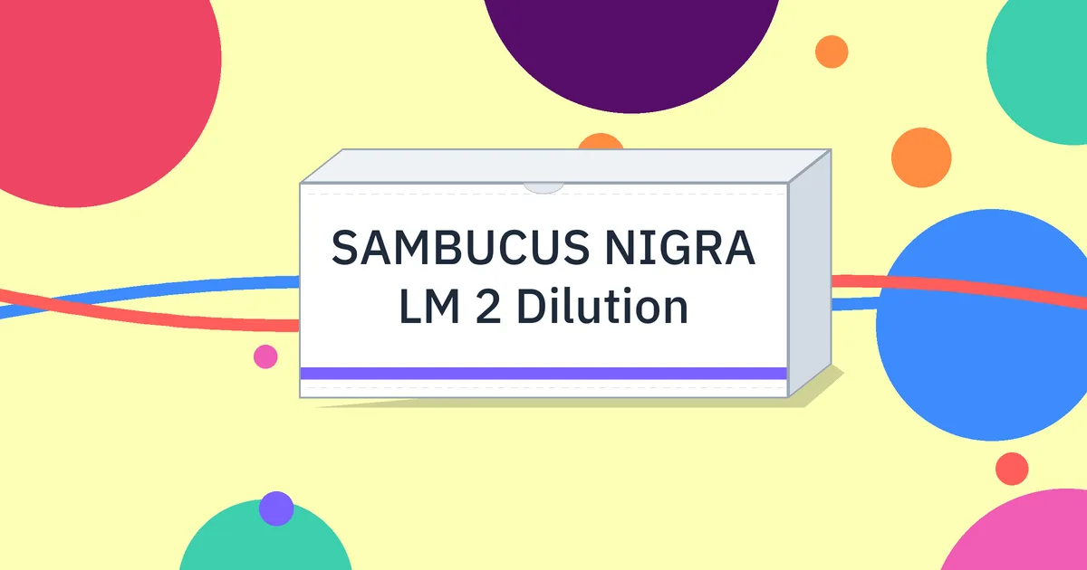 Symbolbild: Packung mit der Aufschrift SAMBUCUS NIGRA LM 2 Dilution (PZN 13181167) – Verfügbarkeit und Bezug in Apotheken in Frankfurt am Main