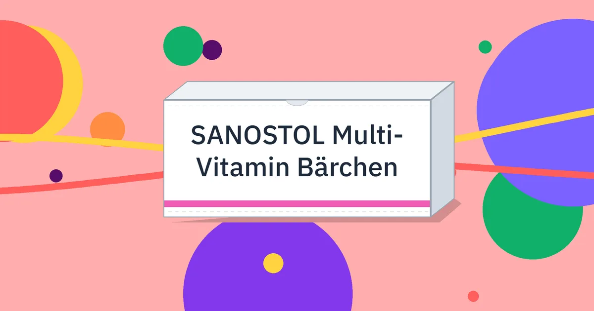 Symbolbild: Packung mit der Aufschrift SANOSTOL Multi-Vitamin Bärchen (PZN 17873146) – Verfügbarkeit und Bezug in Apotheken in Frankfurt am Main