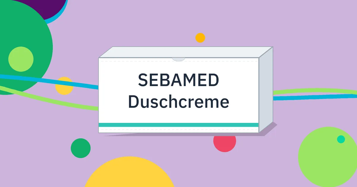 Symbolbild: Packung mit der Aufschrift SEBAMED Duschcreme (PZN 00475507) – Verfügbarkeit und Bezug in Apotheken in Frankfurt am Main
