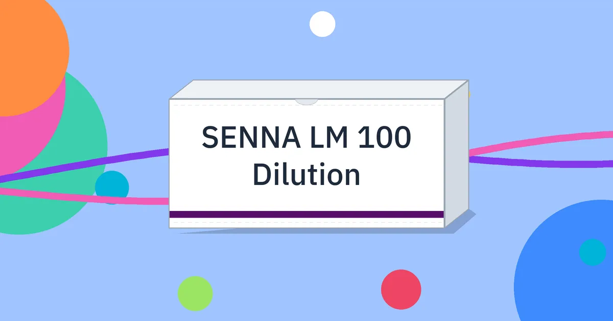 Symbolbild: Packung mit der Aufschrift SENNA LM 100 Dilution (PZN 13188324) – Verfügbarkeit und Bezug in Apotheken in Frankfurt am Main