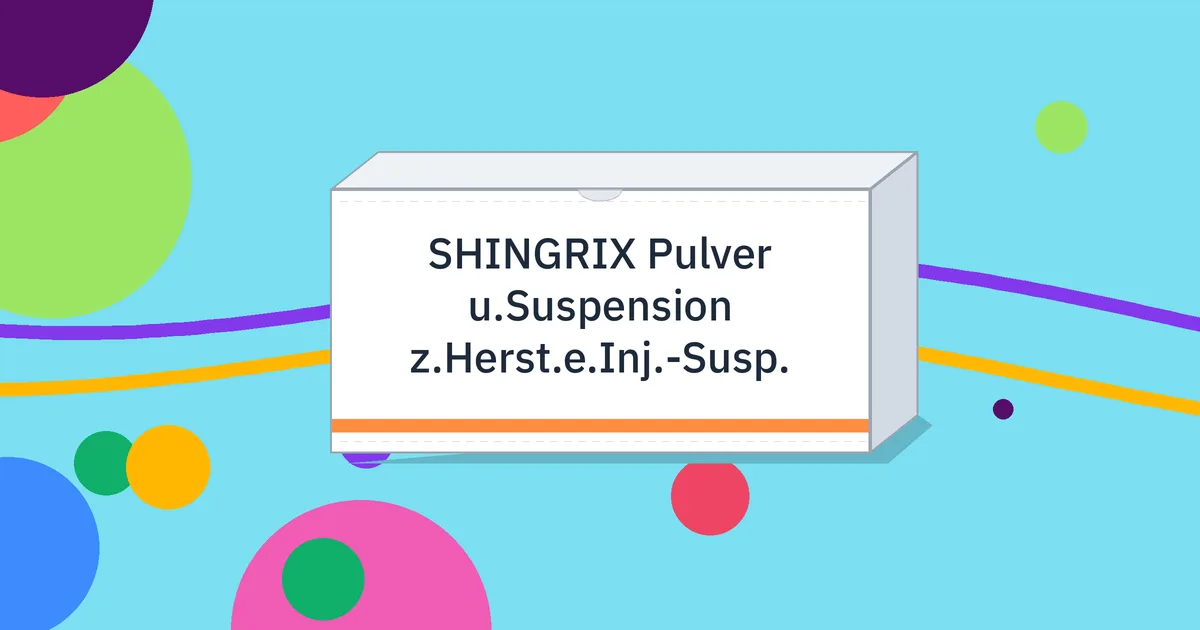 Symbolbild: Packung mit der Aufschrift SHINGRIX Pulver u.Suspension z.Herst.e.Inj.-Susp. (PZN 19215246) – Verfügbarkeit und Bezug in Apotheken in Frankfurt am Main