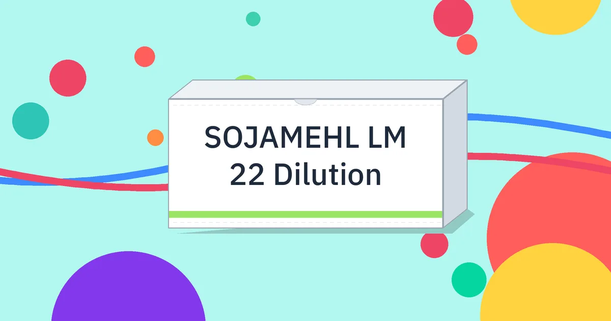 Symbolbild: Packung mit der Aufschrift SOJAMEHL LM 22 Dilution (PZN 13681119) – Verfügbarkeit und Bezug in Apotheken in Frankfurt am Main