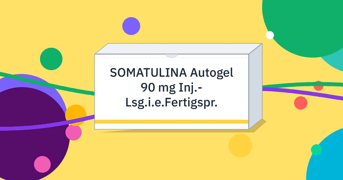 Symbolbild: Packung mit der Aufschrift SOMATULINA Autogel 90 mg Inj.-Lsg.i.e.Fertigspr. (PZN 19554824) – Verfügbarkeit und Bezug in Apotheken in Frankfurt am Main