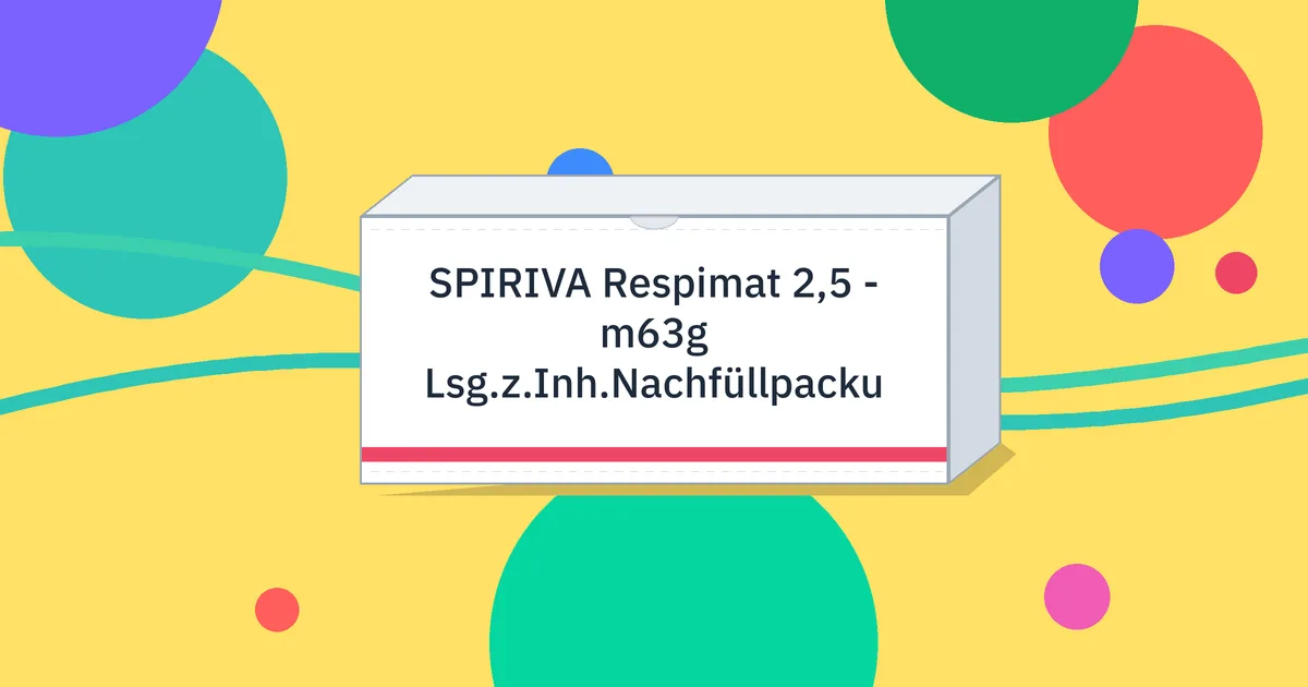 Symbolbild: Packung mit der Aufschrift SPIRIVA Respimat 2,5 -m63g Lsg.z.Inh.Nachfüllpacku (PZN 19077519) – Verfügbarkeit und Bezug in Apotheken in Frankfurt am Main