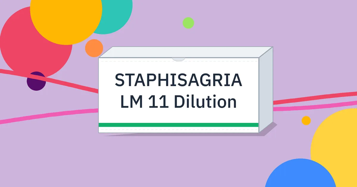 Symbolbild: Packung mit der Aufschrift STAPHISAGRIA LM 11 Dilution (PZN 13199606) – Verfügbarkeit und Bezug in Apotheken in Frankfurt am Main