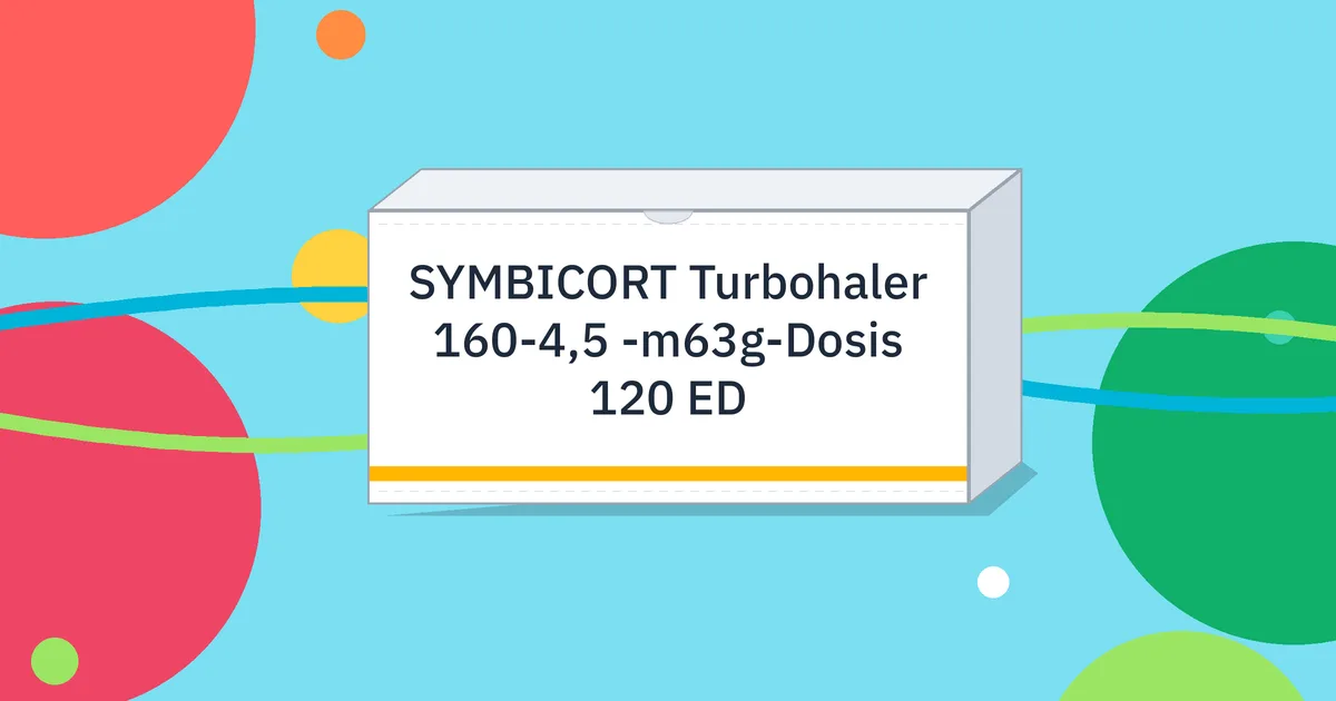 Symbolbild: Packung mit der Aufschrift SYMBICORT Turbohaler 160-4,5 -m63g-Dosis 120 ED (PZN 10957704) – Verfügbarkeit und Bezug in Apotheken in Frankfurt am Main