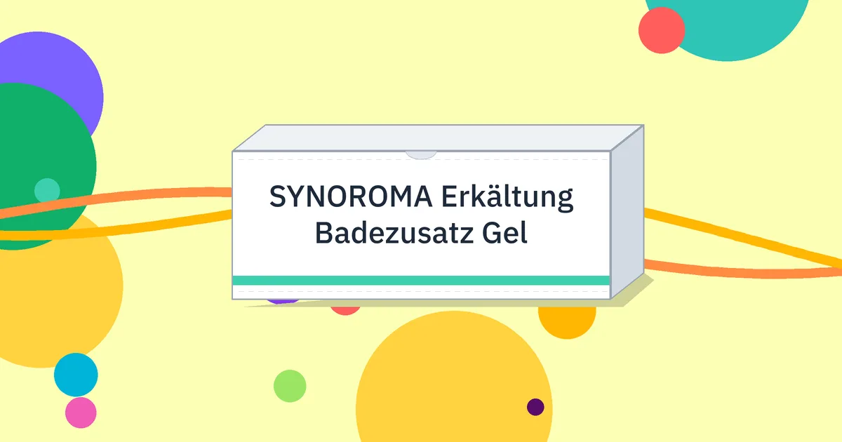Symbolbild: Packung mit der Aufschrift SYNOROMA Erkältung Badezusatz Gel (PZN 00329415) – Verfügbarkeit und Bezug in Apotheken in Frankfurt am Main