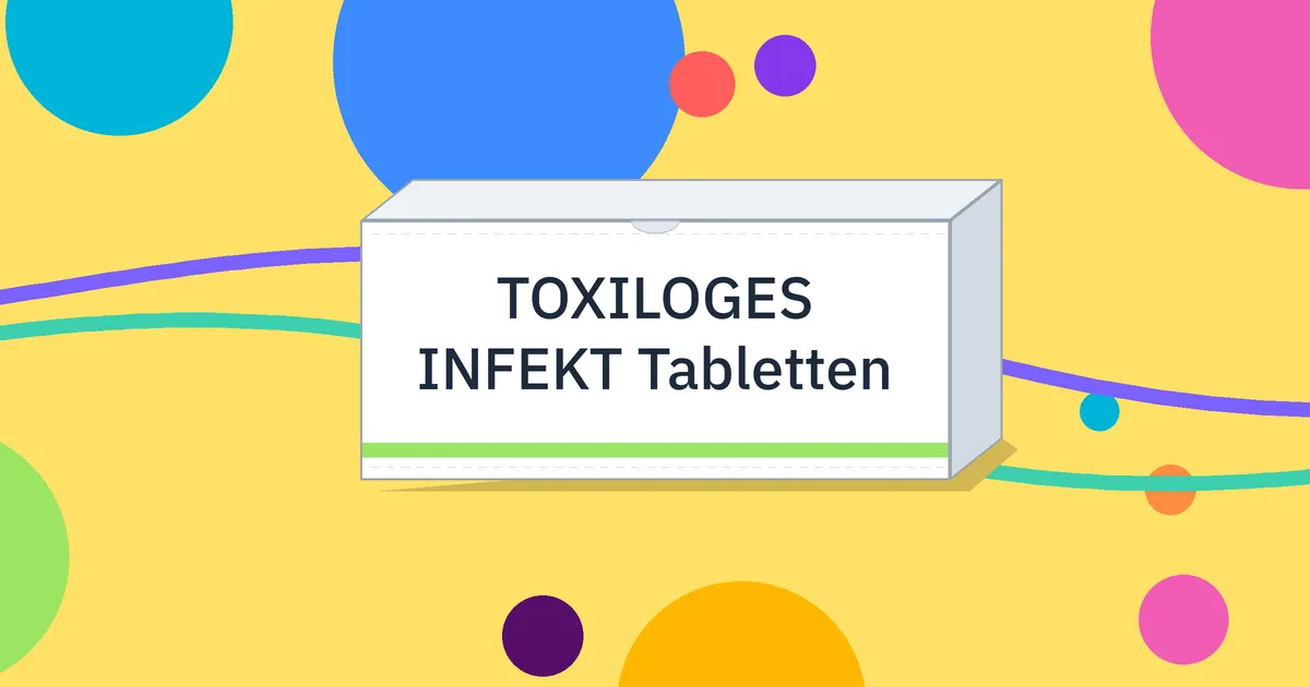 Symbolbild: Packung mit der Aufschrift TOXILOGES INFEKT Tabletten (PZN 16735198) – Verfügbarkeit und Bezug in Apotheken in Frankfurt am Main