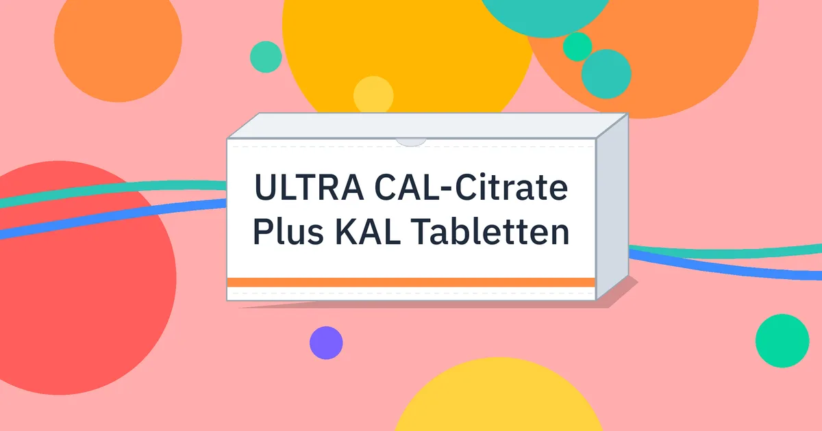 Symbolbild: Packung mit der Aufschrift ULTRA CAL-Citrate Plus KAL Tabletten (PZN 17215118) – Verfügbarkeit und Bezug in Apotheken in Frankfurt am Main