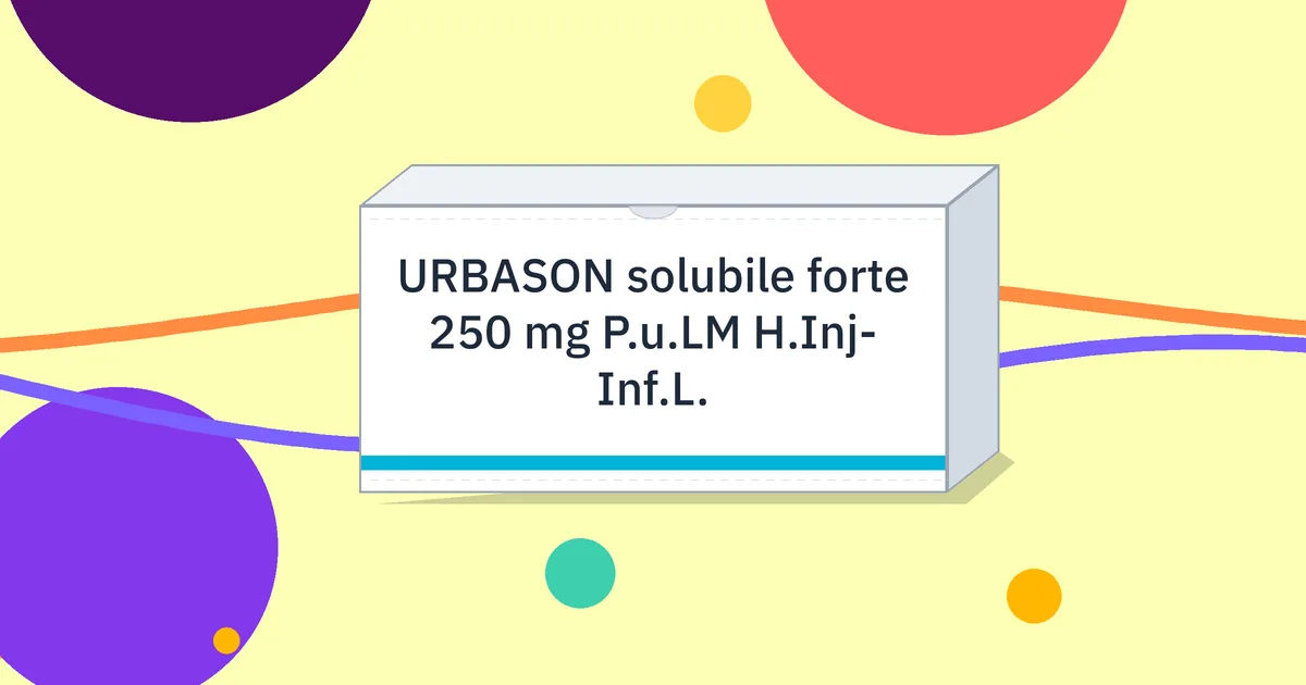 Symbolbild: Packung mit der Aufschrift URBASON solubile forte 250 mg P.u.LM H.Inj-Inf.L. (PZN 07359460) – Verfügbarkeit und Bezug in Apotheken in Frankfurt am Main