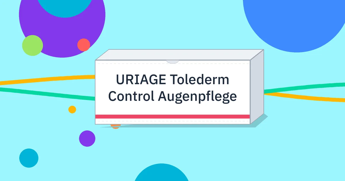 Symbolbild: Packung mit der Aufschrift URIAGE Tolederm Control Augenpflege (PZN 19842807) – Verfügbarkeit und Bezug in Apotheken in Frankfurt am Main