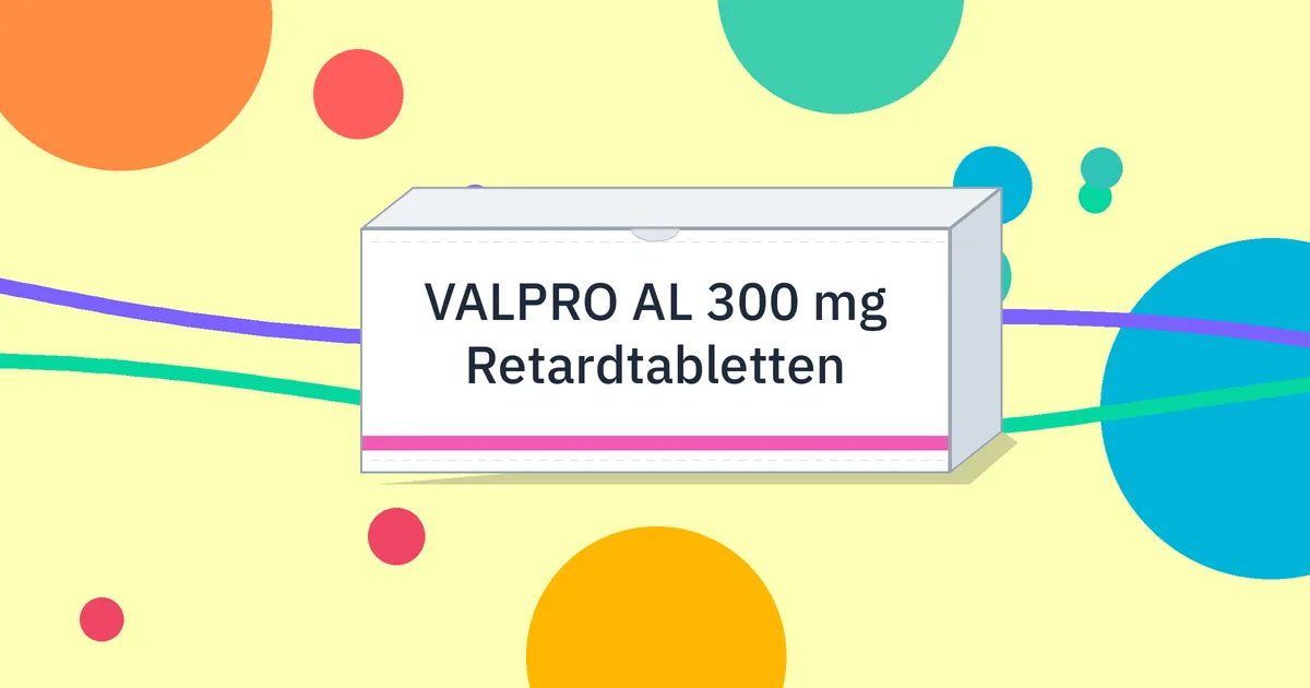 Symbolbild: Packung mit der Aufschrift VALPRO AL 300 mg Retardtabletten (PZN 01039085) – Verfügbarkeit und Bezug in Apotheken in Frankfurt am Main