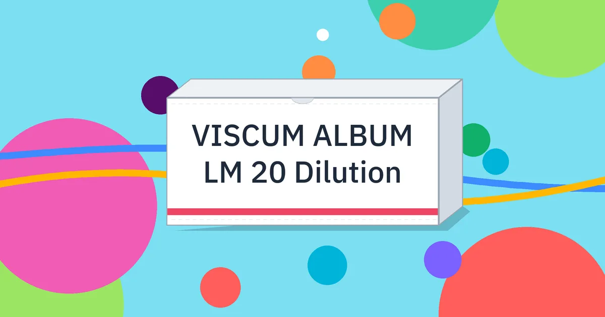 Symbolbild: Packung mit der Aufschrift VISCUM ALBUM LM 20 Dilution (PZN 13278027) – Verfügbarkeit und Bezug in Apotheken in Frankfurt am Main