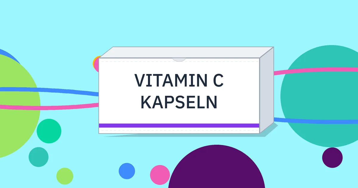 Symbolbild: Packung mit der Aufschrift VITAMIN C KAPSELN (PZN 11109326) – Verfügbarkeit und Bezug in Apotheken in Frankfurt am Main