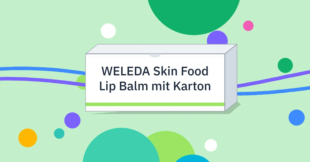 Symbolbild: Packung mit der Aufschrift WELEDA Skin Food Lip Balm mit Karton (PZN 19733082) – Verfügbarkeit und Bezug in Apotheken in Frankfurt am Main
