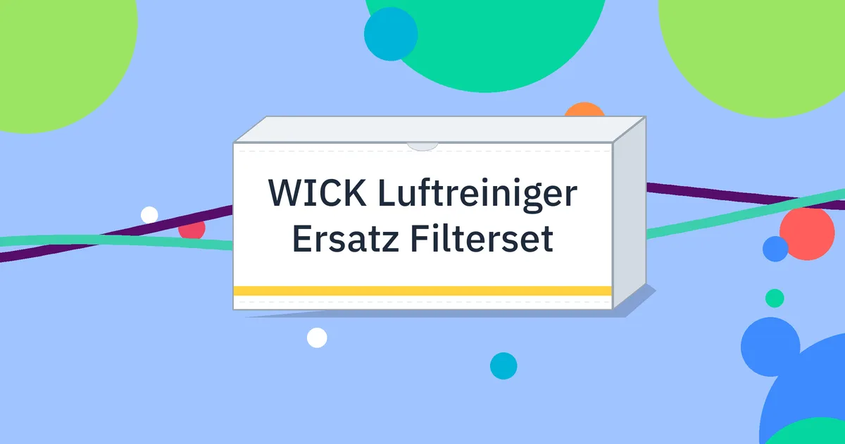 Symbolbild: Packung mit der Aufschrift WICK Luftreiniger Ersatz Filterset (PZN 05565072) – Verfügbarkeit und Bezug in Apotheken in Frankfurt am Main