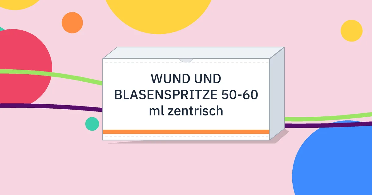Symbolbild: Packung mit der Aufschrift WUND UND BLASENSPRITZE 50-60 ml zentrisch (PZN 16222576) – Verfügbarkeit und Bezug in Apotheken in Frankfurt am Main