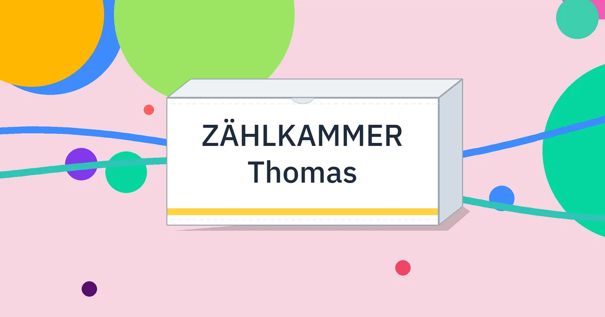Symbolbild: Packung mit der Aufschrift ZÄHLKAMMER Thomas (PZN 01979411) – Verfügbarkeit und Bezug in Apotheken in Frankfurt am Main