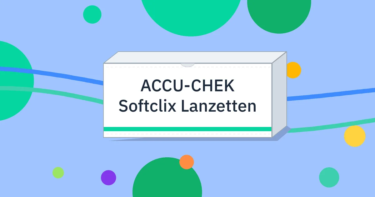 Symbolbild: Packung mit der Aufschrift ACCU-CHEK Softclix Lanzetten (PZN 04522511) – Verfügbarkeit und Bezug in Apotheken in Frankfurt am Main