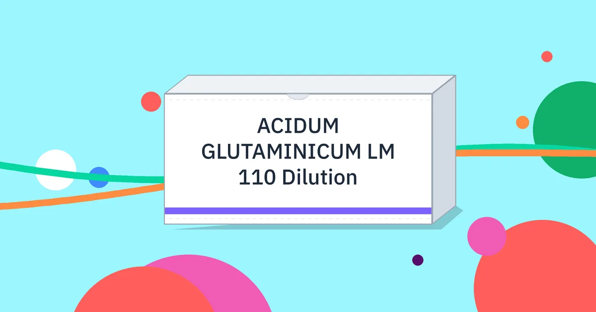 Symbolbild: Packung mit der Aufschrift ACIDUM GLUTAMINICUM LM 110 Dilution (PZN 13277051) – Verfügbarkeit und Bezug in Apotheken in Frankfurt am Main