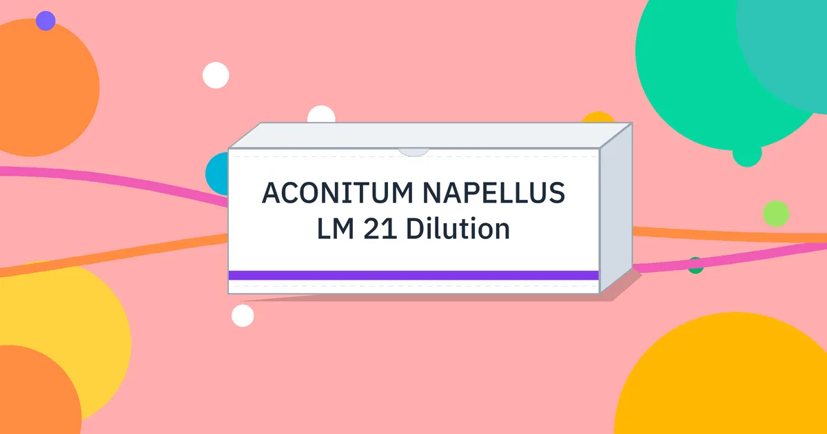 Symbolbild: Packung mit der Aufschrift ACONITUM NAPELLUS LM 21 Dilution (PZN 12754537) – Verfügbarkeit und Bezug in Apotheken in Frankfurt am Main