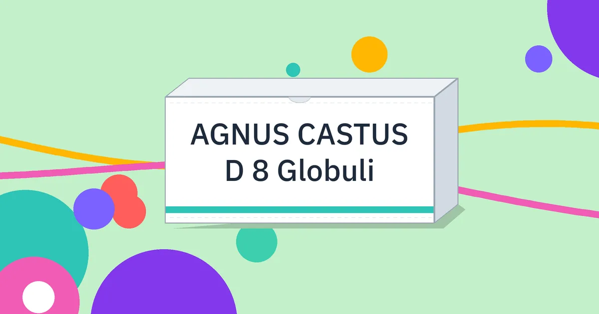 Symbolbild: Packung mit der Aufschrift AGNUS CASTUS D 8 Globuli (PZN 01847419) – Verfügbarkeit und Bezug in Apotheken in Frankfurt am Main
