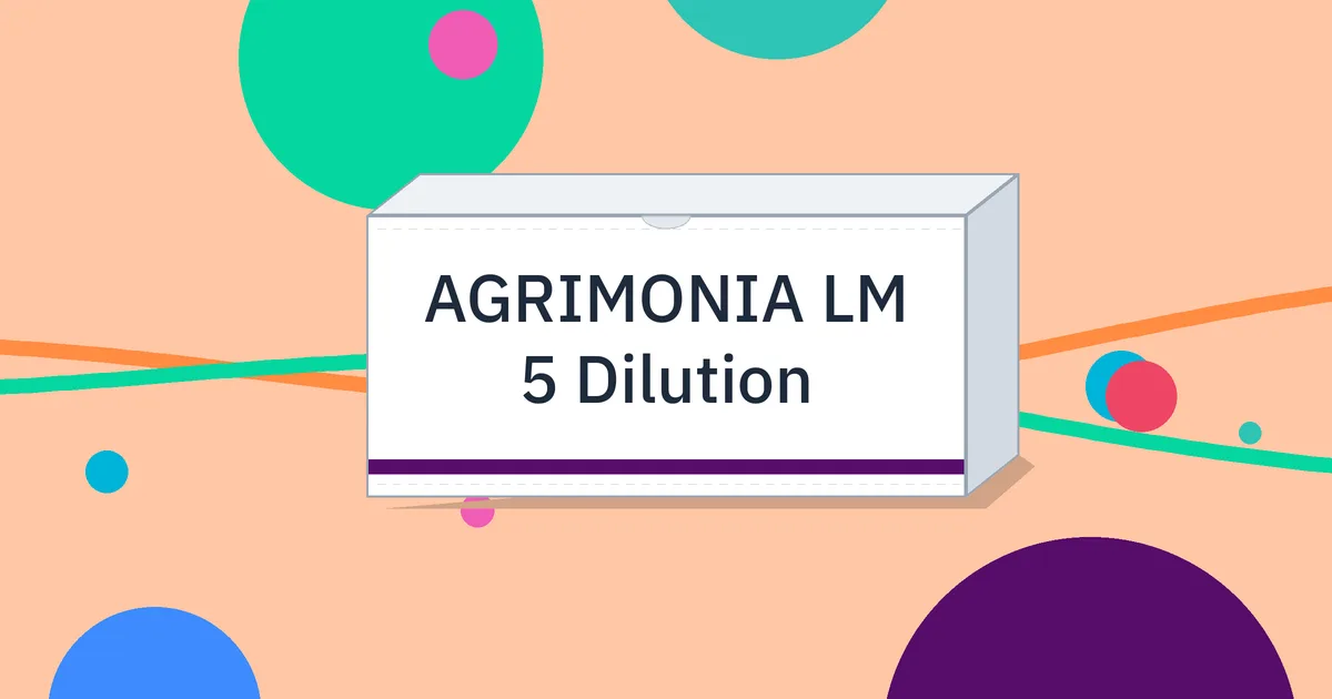 Symbolbild: Packung mit der Aufschrift AGRIMONIA LM 5 Dilution (PZN 13306829) – Verfügbarkeit und Bezug in Apotheken in Frankfurt am Main