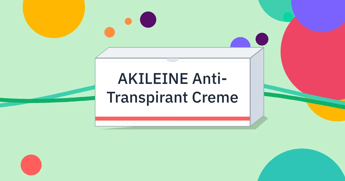 Symbolbild: Packung mit der Aufschrift AKILEINE Anti-Transpirant Creme (PZN 03383757) – Verfügbarkeit und Bezug in Apotheken in Frankfurt am Main