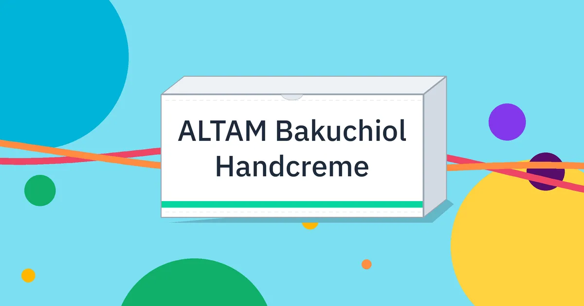 Symbolbild: Packung mit der Aufschrift ALTAM Bakuchiol Handcreme (PZN 17179598) – Verfügbarkeit und Bezug in Apotheken in Frankfurt am Main