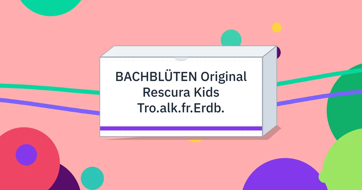 Symbolbild: Packung mit der Aufschrift BACHBLÜTEN Original Rescura Kids Tro.alk.fr.Erdb. (PZN 19169440) – Verfügbarkeit und Bezug in Apotheken in Frankfurt am Main