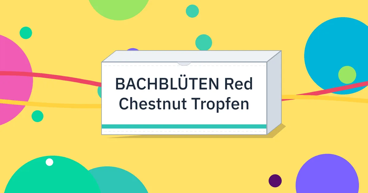 Symbolbild: Packung mit der Aufschrift BACHBLÜTEN Red Chestnut Tropfen (PZN 00146778) – Verfügbarkeit und Bezug in Apotheken in Frankfurt am Main