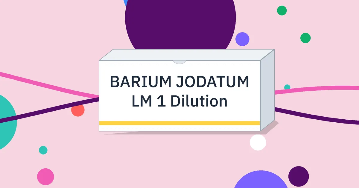 Symbolbild: Packung mit der Aufschrift BARIUM JODATUM LM 1 Dilution (PZN 12789725) – Verfügbarkeit und Bezug in Apotheken in Frankfurt am Main