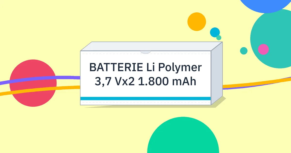 Symbolbild: Packung mit der Aufschrift BATTERIE Li Polymer 3,7 Vx2 1.800 mAh (PZN 16737576) – Verfügbarkeit und Bezug in Apotheken in Frankfurt am Main