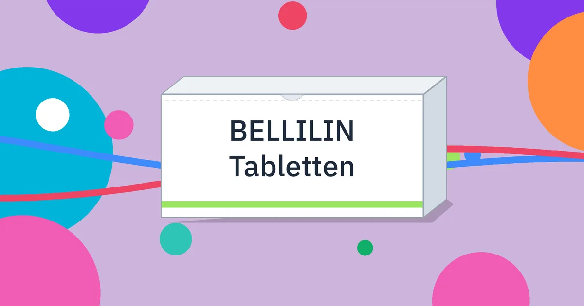 Symbolbild: Packung mit der Aufschrift BELLILIN Tabletten (PZN 17587340) – Verfügbarkeit und Bezug in Apotheken in Frankfurt am Main