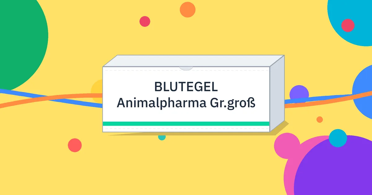 Symbolbild: Packung mit der Aufschrift BLUTEGEL Animalpharma Gr.groß (PZN 19885314) – Verfügbarkeit und Bezug in Apotheken in Frankfurt am Main