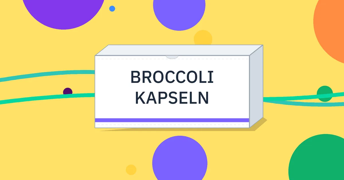 Symbolbild: Packung mit der Aufschrift BROCCOLI KAPSELN (PZN 00679960) – Verfügbarkeit und Bezug in Apotheken in Frankfurt am Main